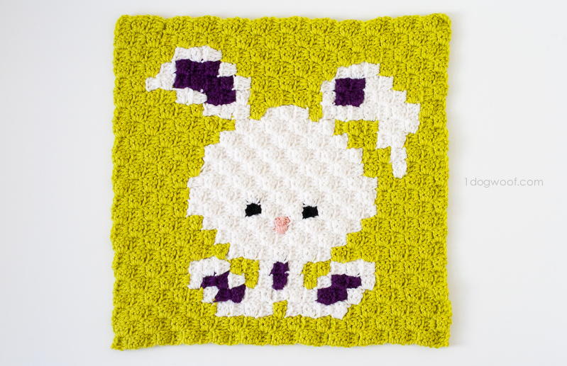Zoodiacs Bunny Rabbit Afghan Square | AllFreeCrochet.com