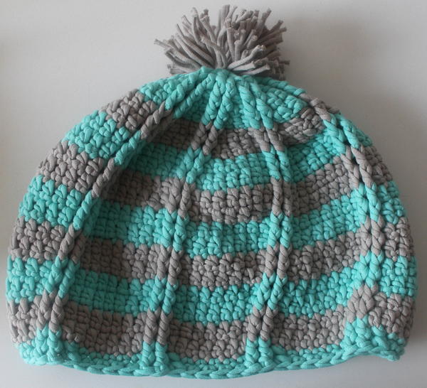 Aqua Ridge Slouchy Hat Crochet Pattern | AllFreeCrochet.com