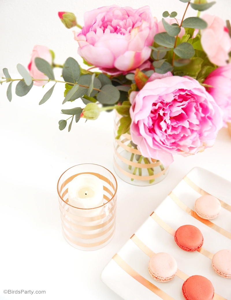 DIY Copper Foil Table Decor | AllFreeDIYWeddings.com