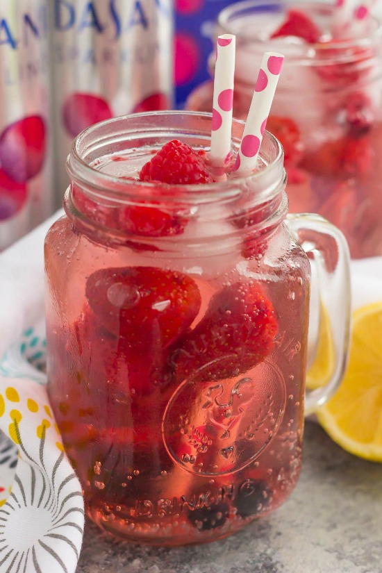 Triple Berry Spritzer | FaveSouthernRecipes.com