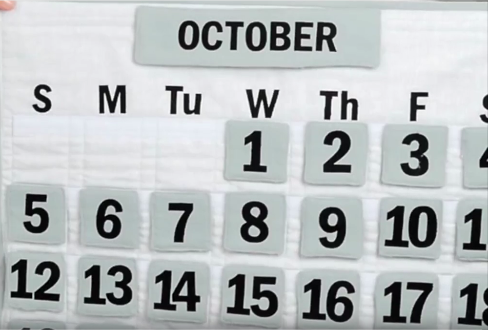 Easy Reusable Quilted DIY Calendar | FaveCrafts.com