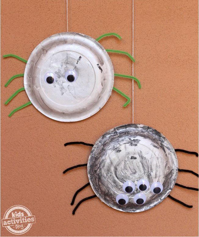 Halloween Paper Plate Spider Craft AllFreeKidsCrafts halloween-paper-plate-spider-craft-allfreekidscrafts
