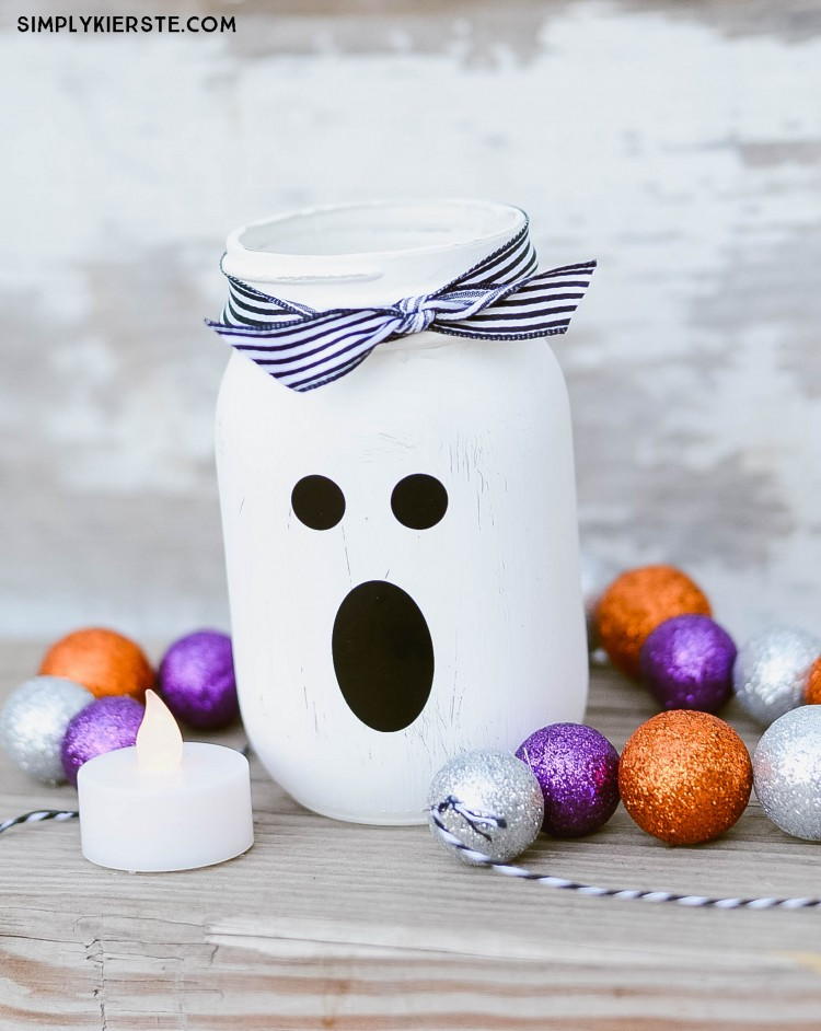 Moanful Mason Jar Ghost Lantern | FaveCrafts.com