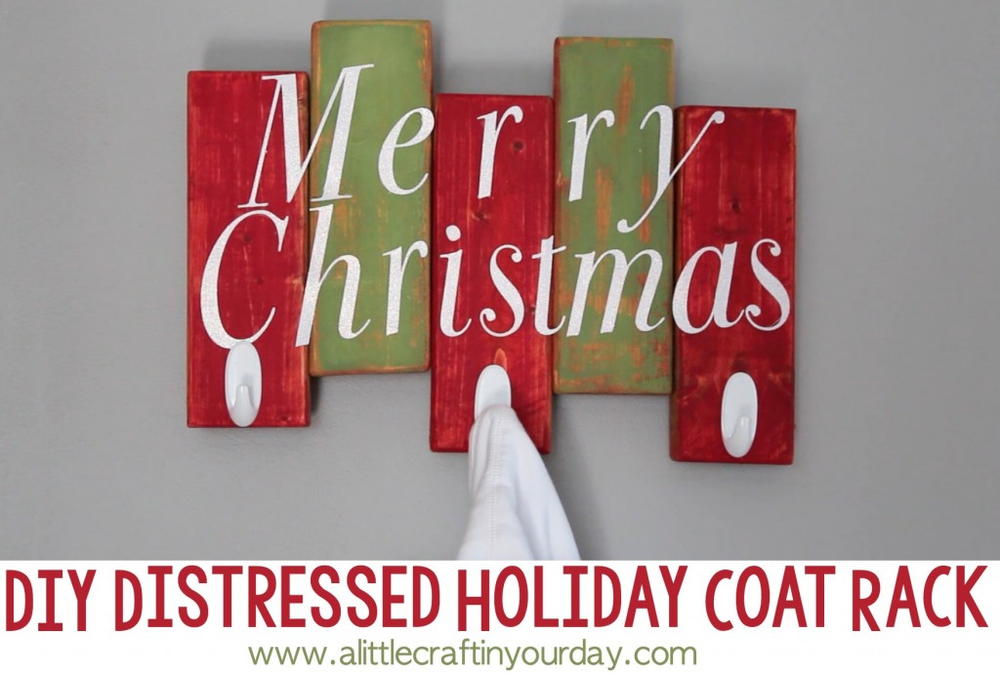 Christmas DIY Coat Rack | DIYIdeaCenter.com