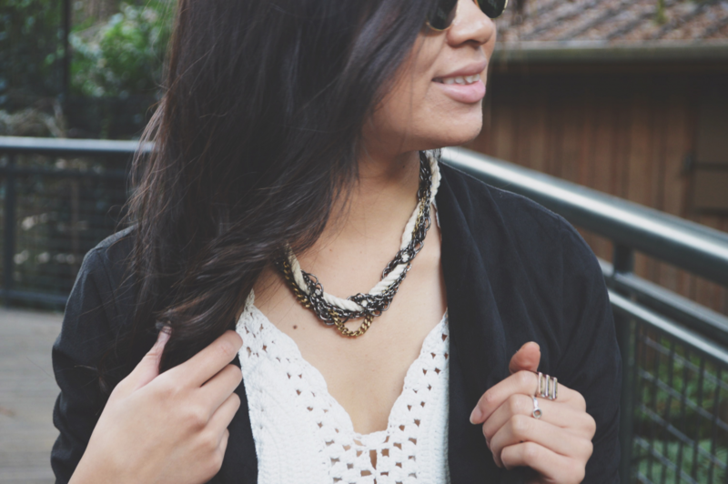 Braided Rope and Chain Necklace | AllFreeJewelryMaking.com