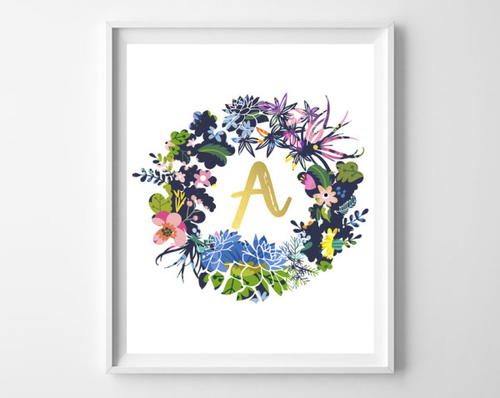 Initial Printable Art | FaveCrafts.com
