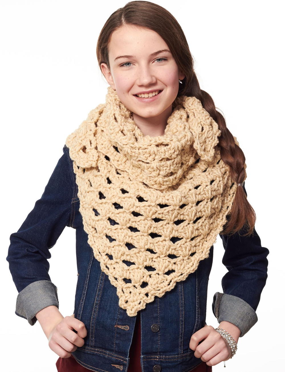 Pretty Pilgrim Crochet Scarf | AllFreeCrochet.com