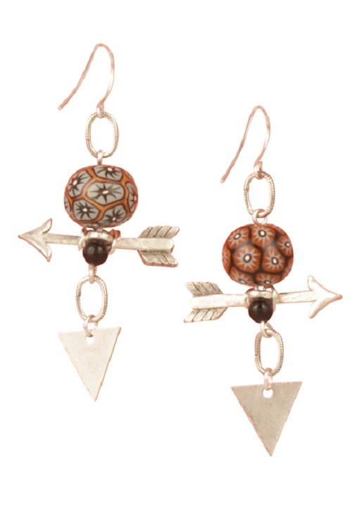 Aim Straight Handmade Earrings | AllFreeJewelryMaking.com