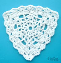 Lace Triangle Motif | FaveCrafts.com