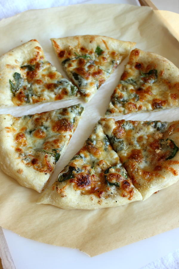 Blue Cheese, Roasted Garlic Pizza | FaveHealthyRecipes.com