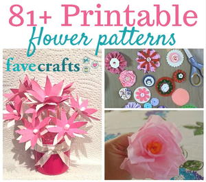 25+ Fabric Flower Patterns | FaveCrafts.com