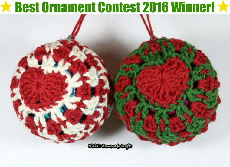 Christmas Bauble with Hearts | FaveCrafts.com