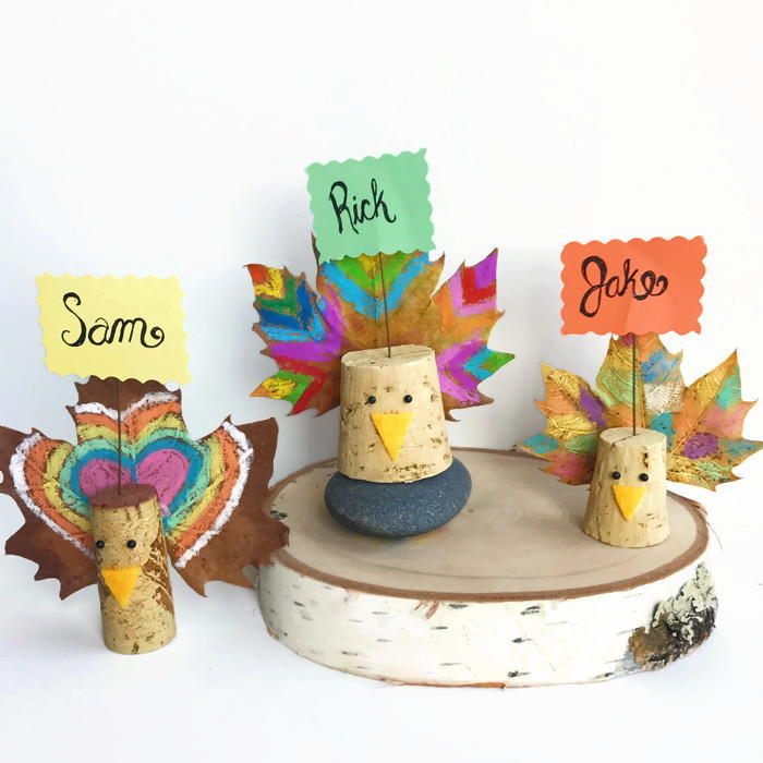 Thanksgiving Cork Turkeys | AllFreeKidsCrafts.com