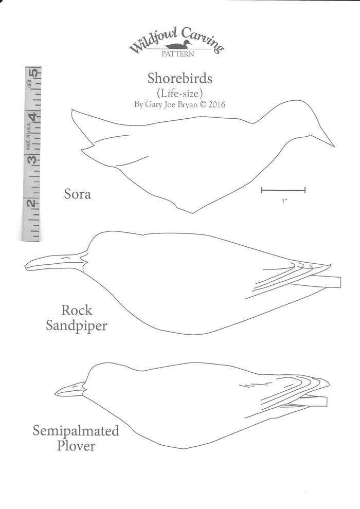 Vintage Silhouette Shorebirds | wildfowl-carving.com