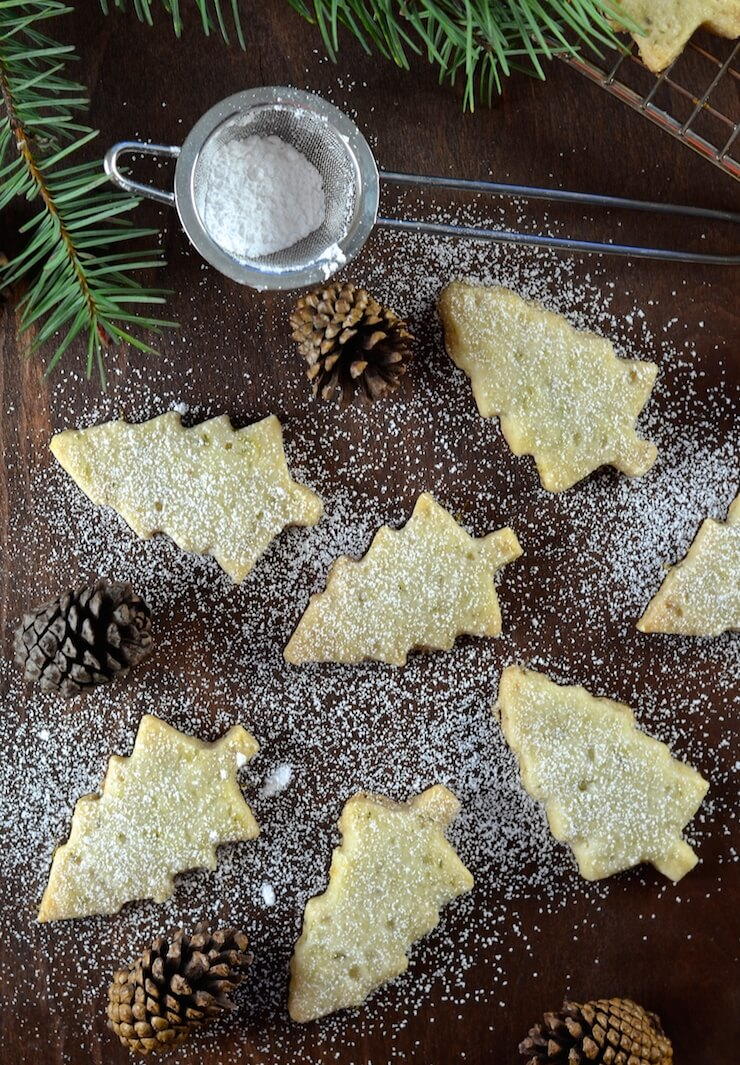 Pine Needle Shortbread Cookies | FaveHealthyRecipes.com