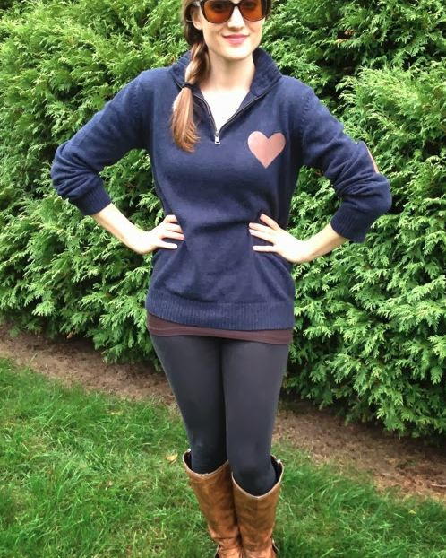 Cute DIY Elbow Patch Sweater | DIYIdeaCenter.com