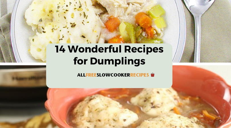 14 Wonderful Recipes For Dumplings | AllFreeSlowCookerRecipes.com