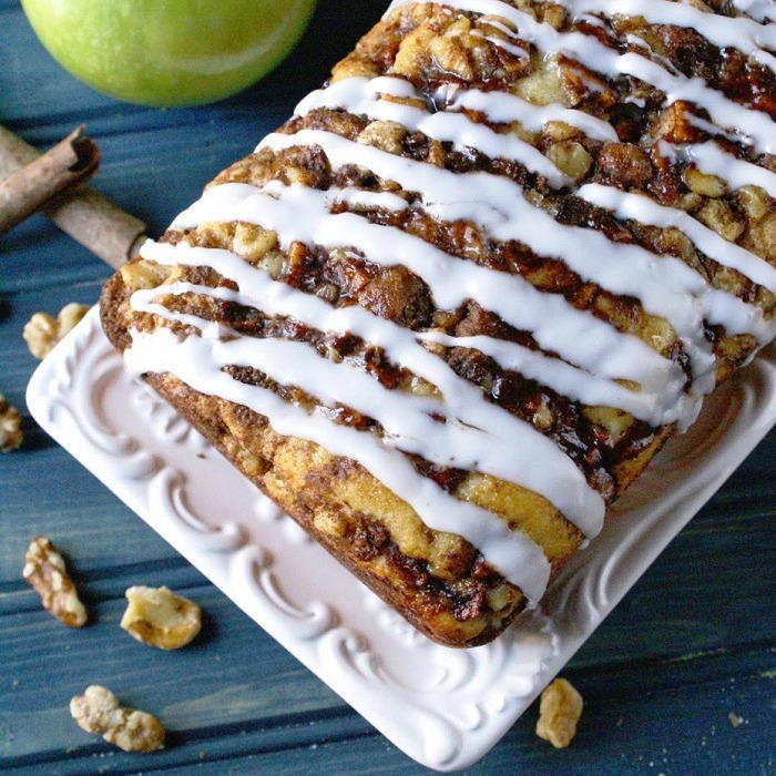 Apple Walnut Fritter Bread | RecipeLion.com