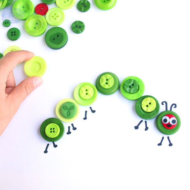 Button Caterpillar | AllFreeKidsCrafts.com
