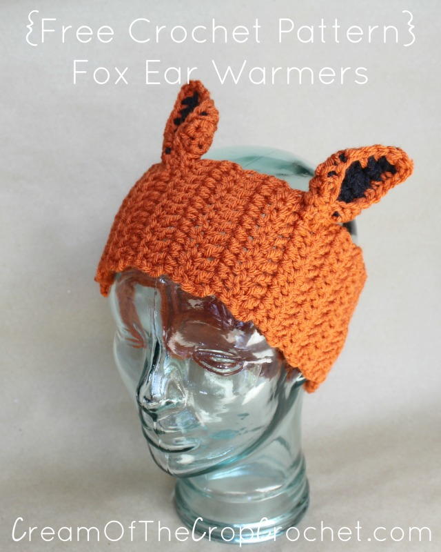 Fox Ear Warmers | AllFreeCrochet.com