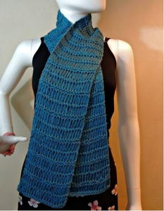Simple Drop Stitch Scarf | FaveCrafts.com