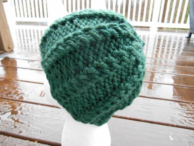 Viridian Pathways Hat | AllFreeKnitting.com