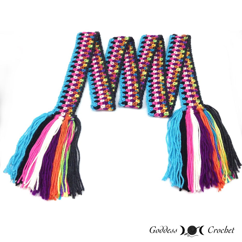 Scrappy Skinny Scarf | AllFreeCrochet.com
