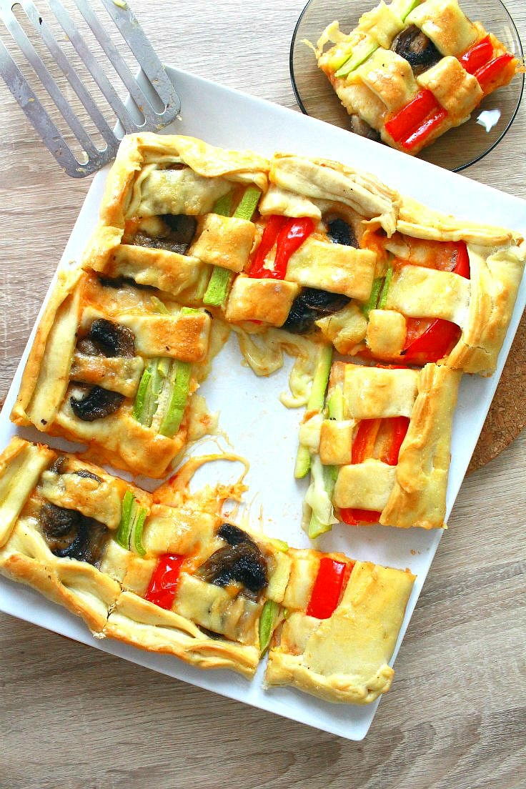 Braided Vegetable Tart | FaveHealthyRecipes.com