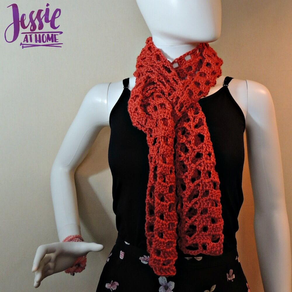 Trellis Scarf | AllFreeCrochet.com