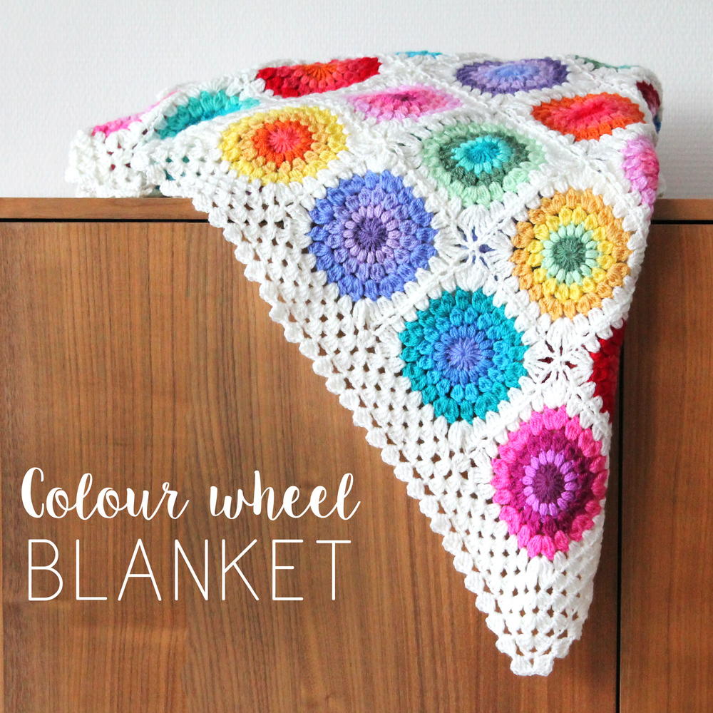 Colour Wheel Blanket | AllFreeCrochet.com