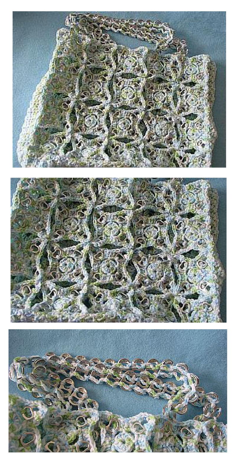 Pop Tab Tote | AllFreeCrochet.com