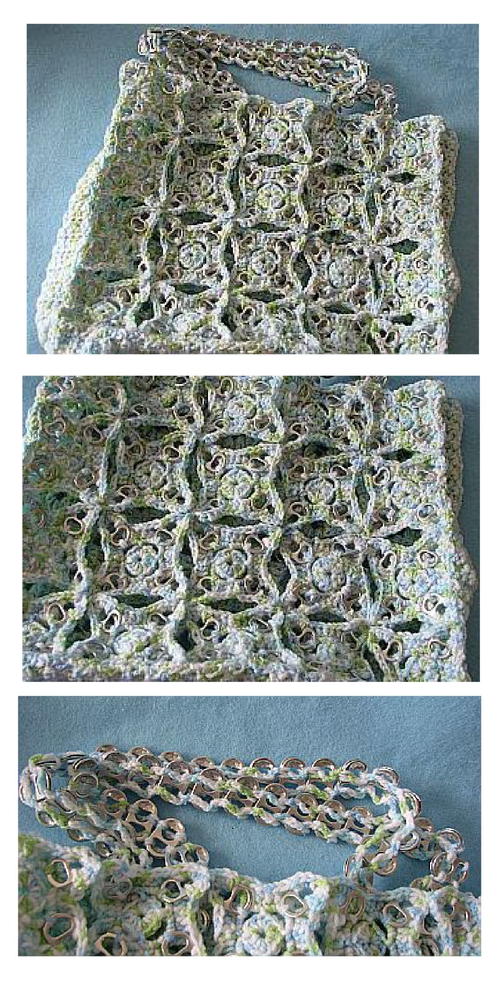 Pop Tab Tote | AllFreeCrochet.com