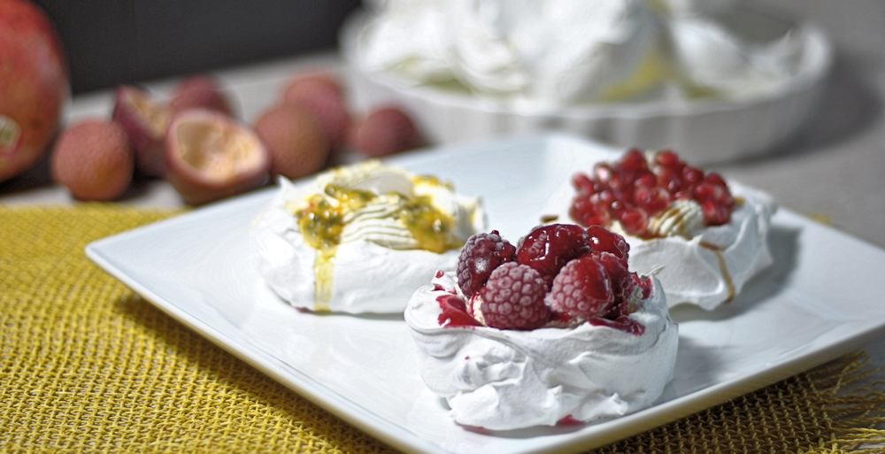 Mini Raspberry Pavlovas | TheBestDessertRecipes.com
