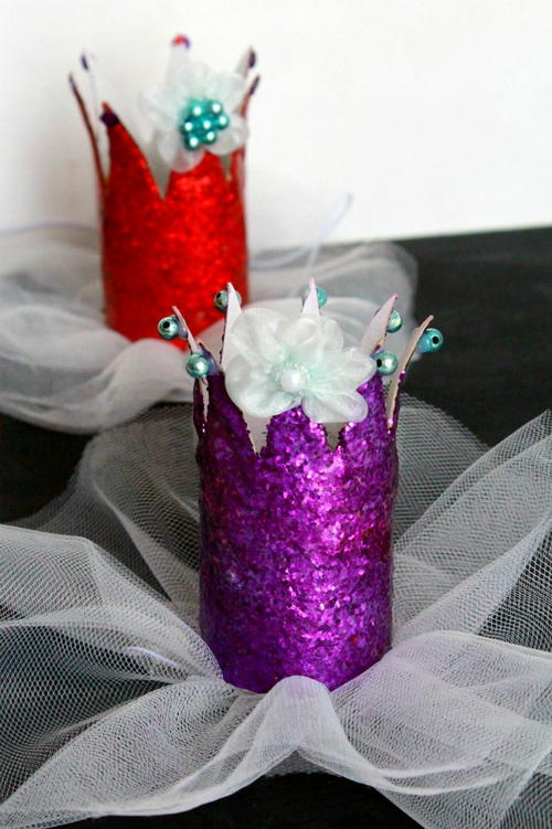 Recycled DIY Princess Crown | AllFreeKidsCrafts.com