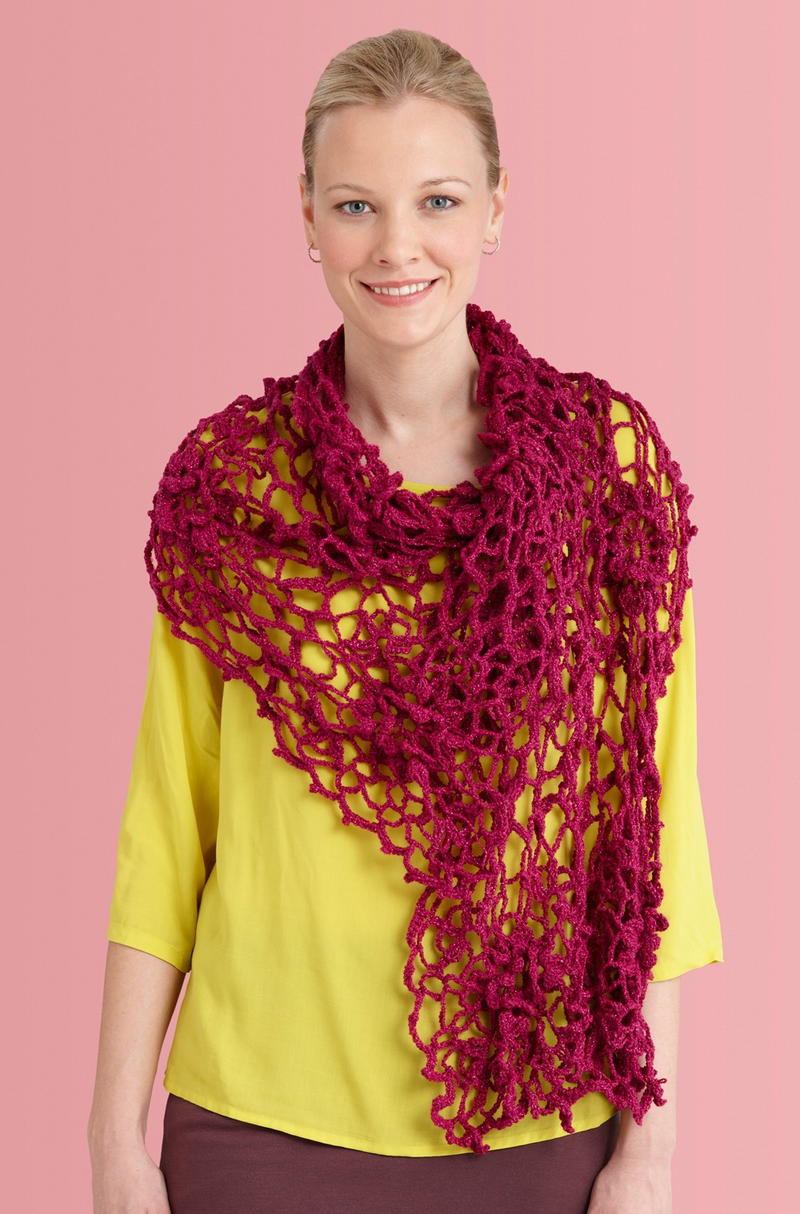 Irish Crochet Shawl | AllFreeCrochet.com