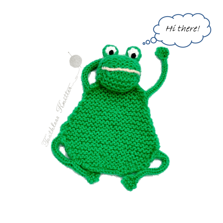 Flat Frog Bookmark | AllFreeKnitting.com