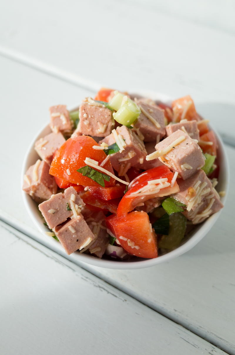 Throw Together Bologna Salad | RecipeLion.com