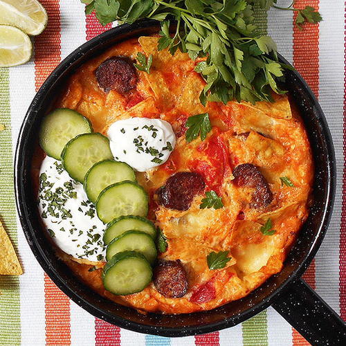 Easy Chilaquilles Frittata Bake | RecipeLion.com