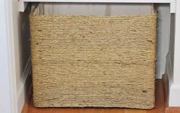 How to Make a Gorgeous Twine-Wrapped Storage Box | DIYIdeaCenter.com