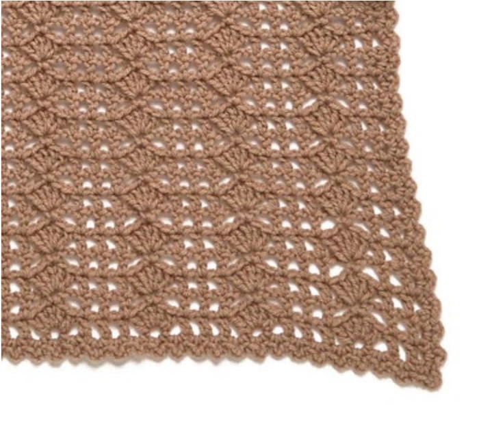 Classically Simple Shell | AllFreeCrochetAfghanPatterns.com
