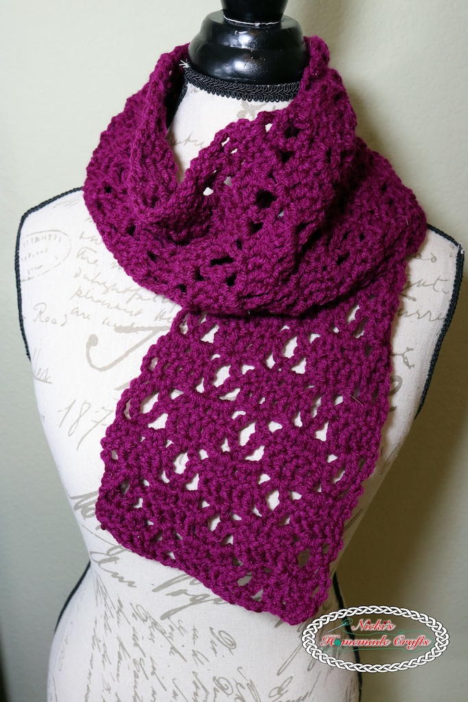 Diamond Scarf | AllFreeCrochet.com