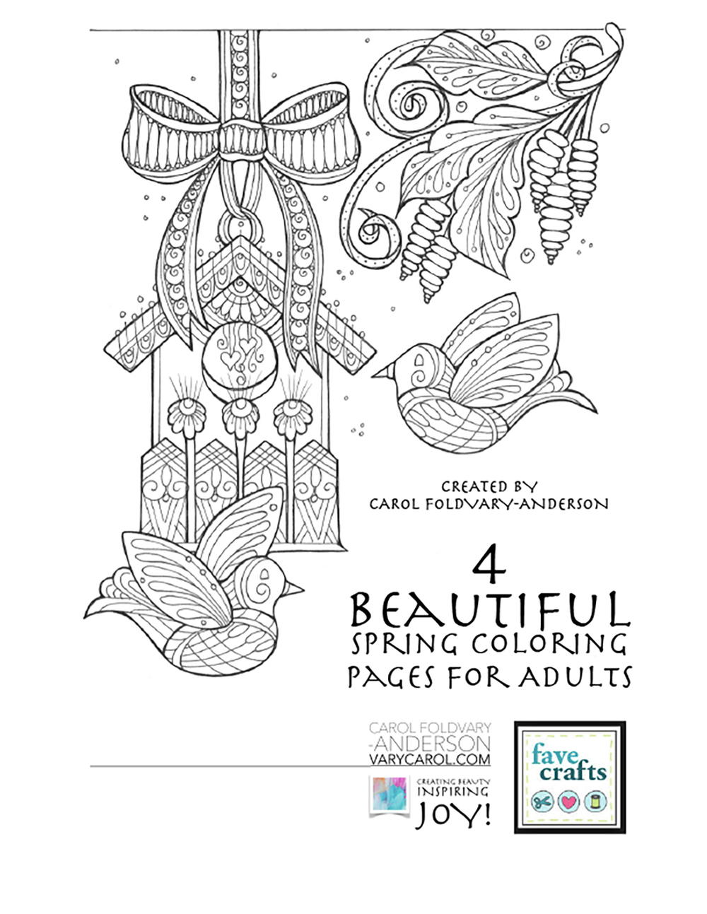 9 Free Printable Coloring Books (PDF Downloads) | FaveCrafts.com