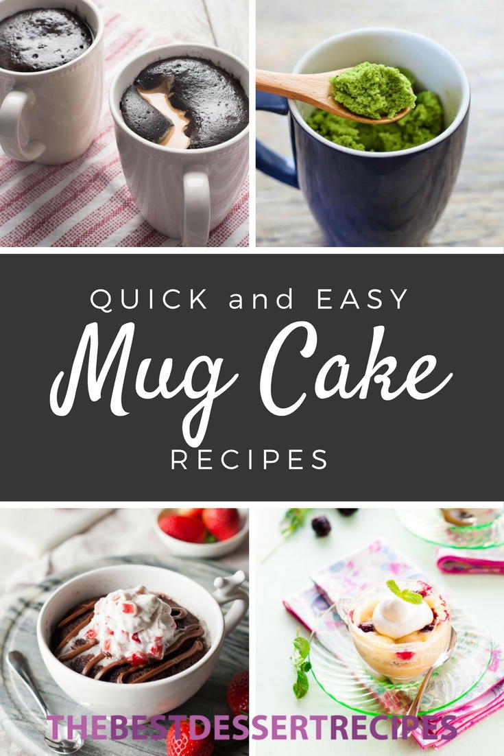 26 Quick and Easy Mug Cake Recipes | TheBestDessertRecipes.com