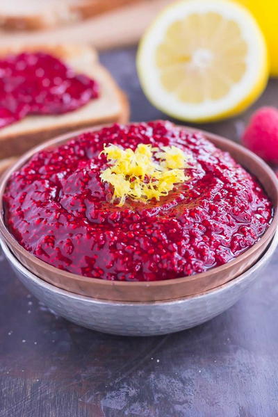 Raspberry Chia Jam | FaveSouthernRecipes.com