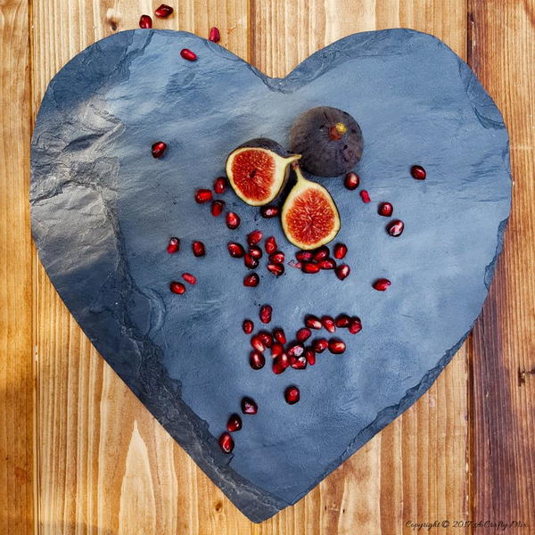 Hand Crafted Slate Heart Cutting Board | DIYIdeaCenter.com