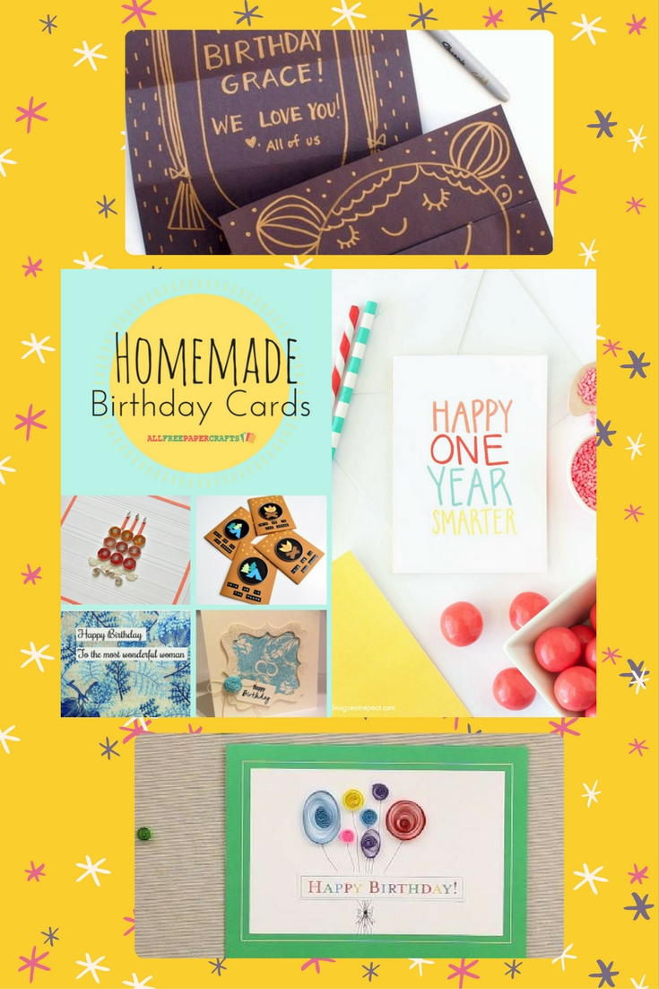 26 Homemade Birthday Cards | AllFreePaperCrafts.com