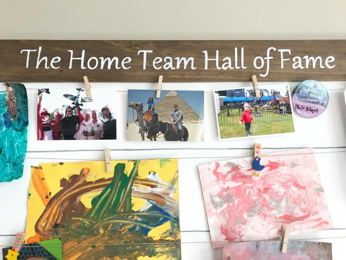 Family Memories DIY Display Board | DIYIdeaCenter.com