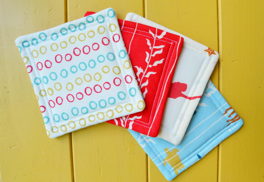 Coastal Coasters Tutorial | AllFreeSewing.com