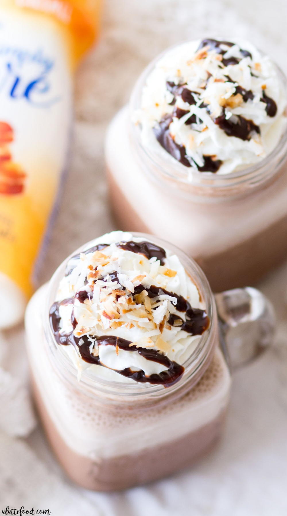 Caramel Mocha Coconut Frappe | FaveSouthernRecipes.com