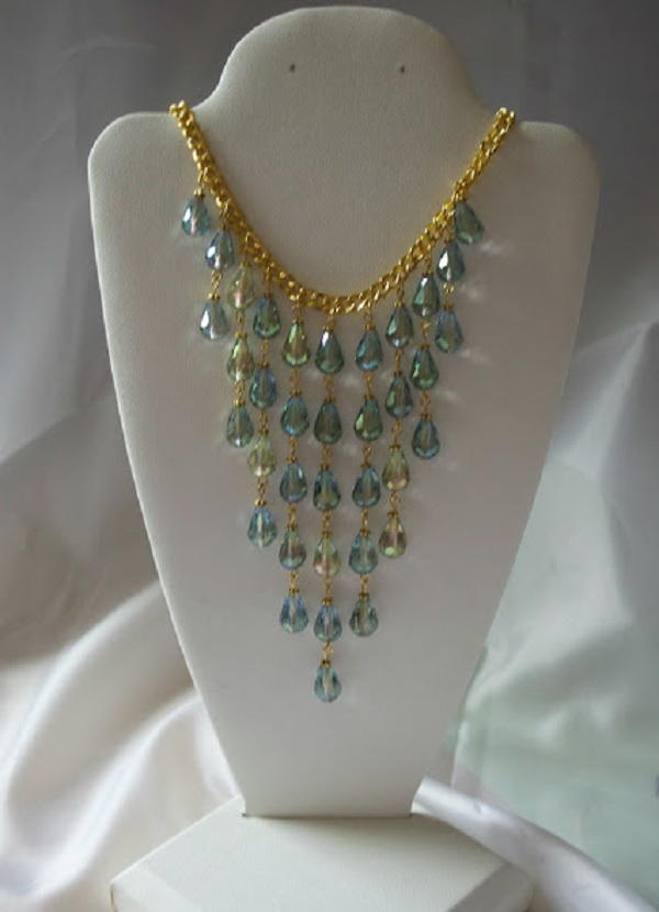 Mermaid Cascade Necklace | AllFreeJewelryMaking.com